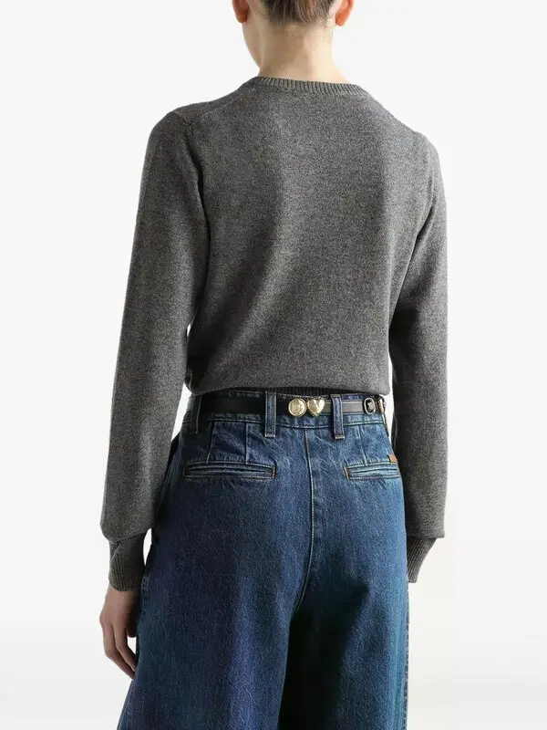 Dolce & Gabbana Crew-neck Cropped Sweater