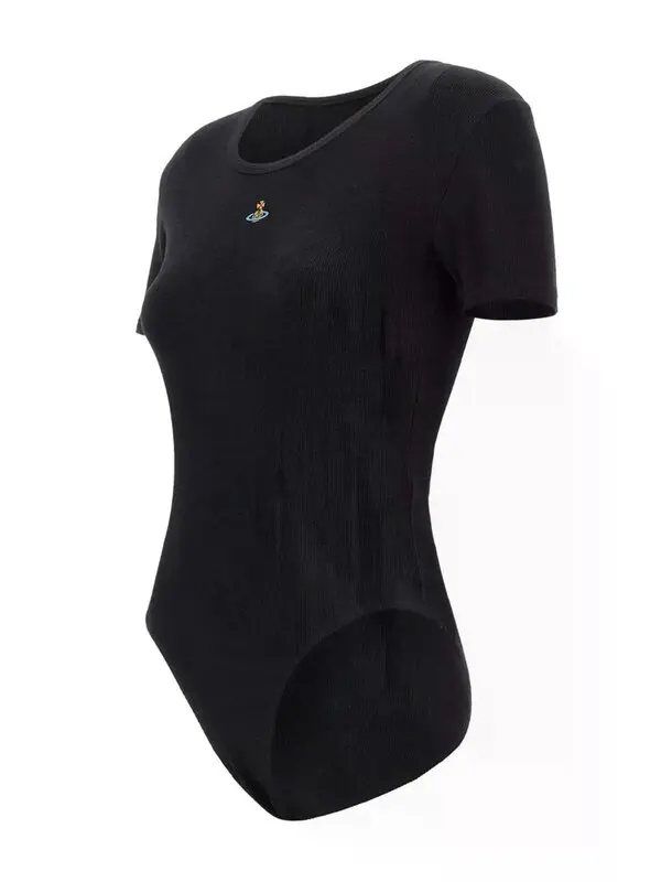 VIVIENNE WESTWOOD Embroidered-logo T-shirt - Black