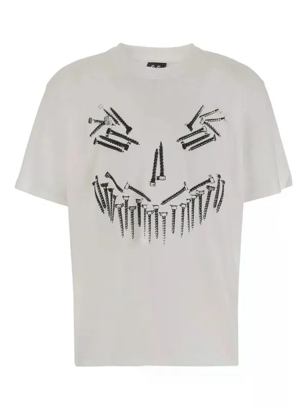 44 LABEL GROUP Screw-face Graphic T-shirt - Black