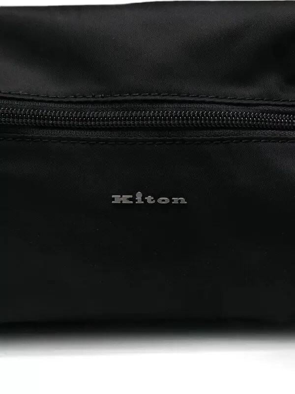 Kiton Logo-lettering Backpack - Black