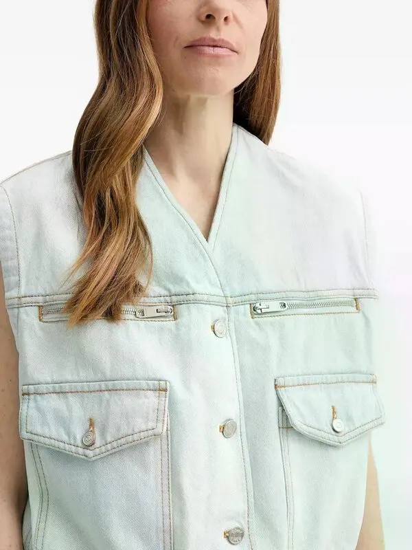 Bally Sleeveless Denim Jacket