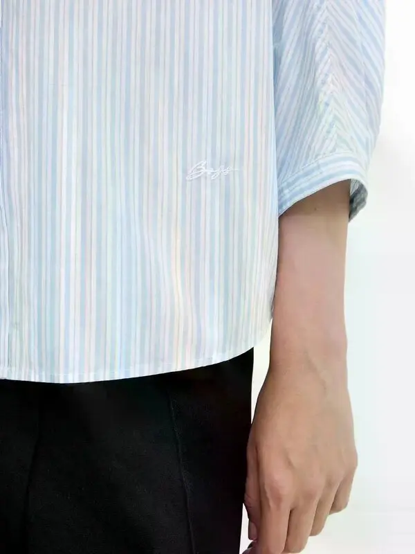 BOSS Striped Panelled Shirt