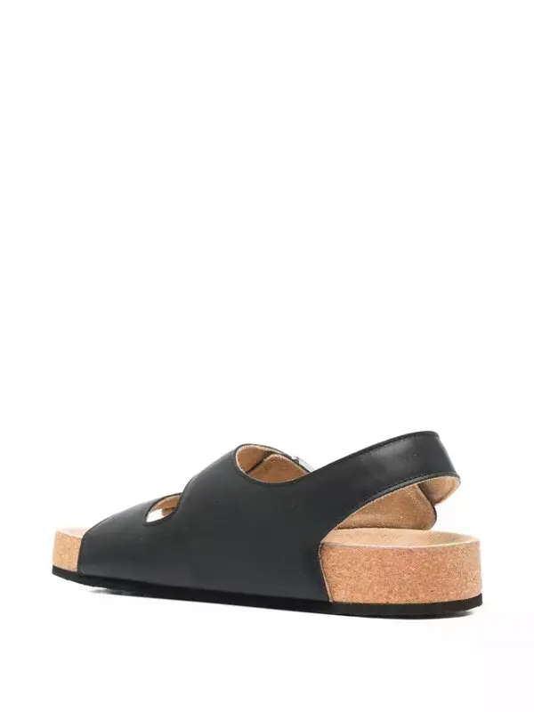 Balenciaga Buckle-strap Leather Sandals
