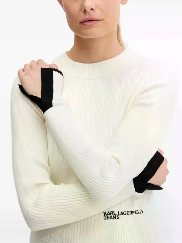 Karl Lagerfeld Ribbed-knit Sweater