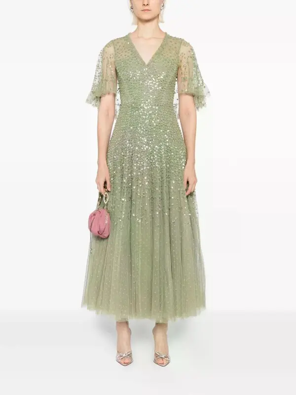 NEEDLE & THREAD Dappled Sequin Dress