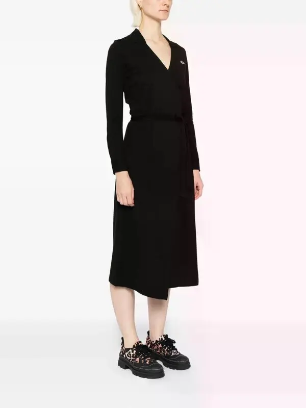 Lacoste Logo-patch Wrap Dress