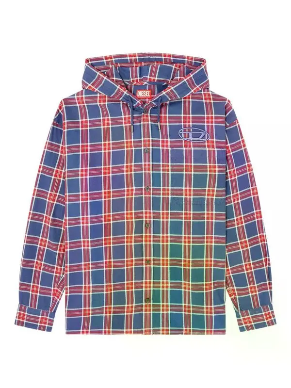 DIESEL® Checked Hooded Jacket