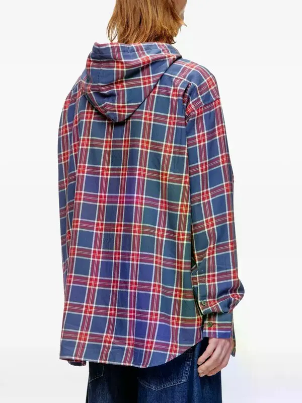 DIESEL® Checked Hooded Jacket
