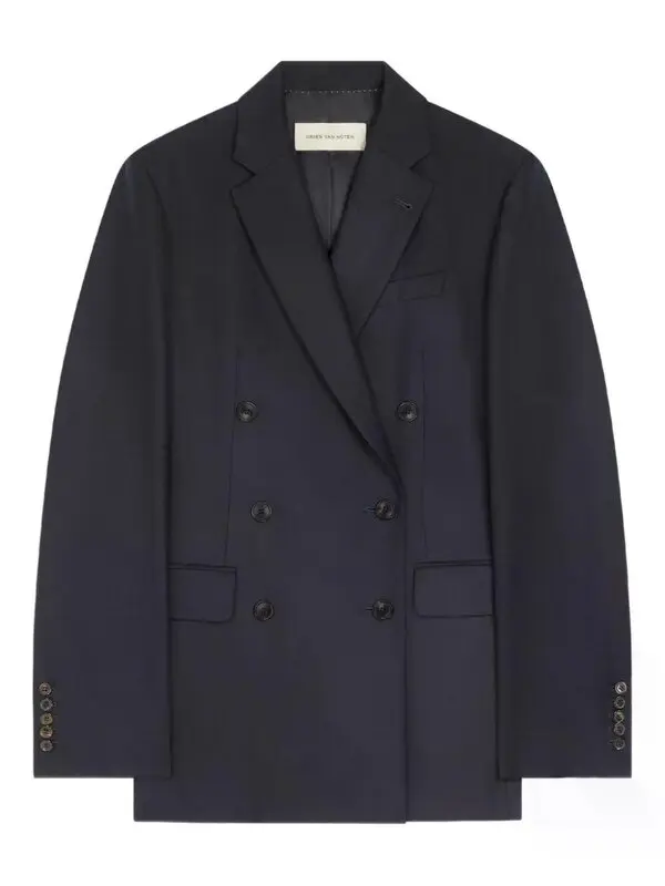 Dries Van Noten Double-breasted Wool Blazer