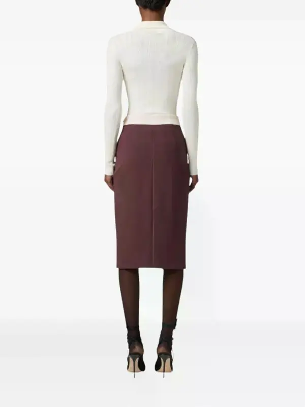 Elisabetta Franchi Patch-pocket Midi Skirt