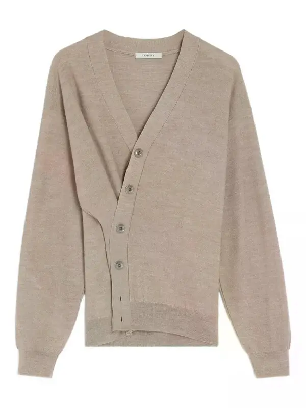 LEMAIRE Twisted Button Cardigan - Neutrals