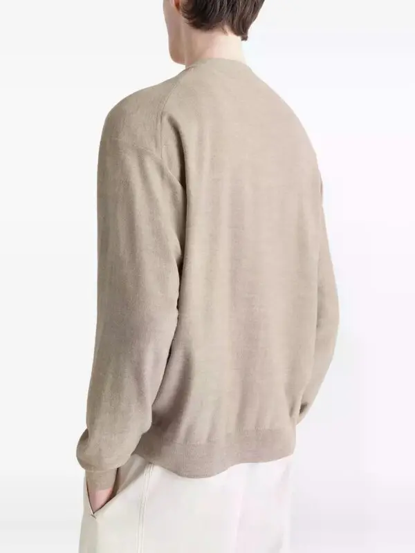LEMAIRE Twisted Button Cardigan - Neutrals