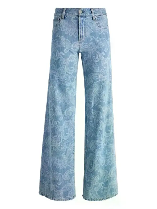 Alice + Olivia Paisley-print Jeans