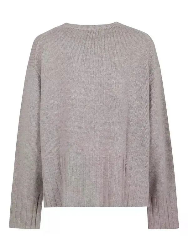 ALLUDE Ribbed-trim Cashmere Sweater