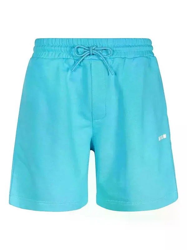 MSGM Elasticated-waistband Cotton Shorts