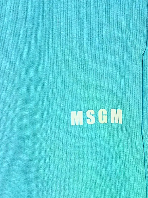 MSGM Elasticated-waistband Cotton Shorts