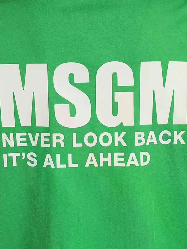 MSGM Logo-print Cotton T-shirt