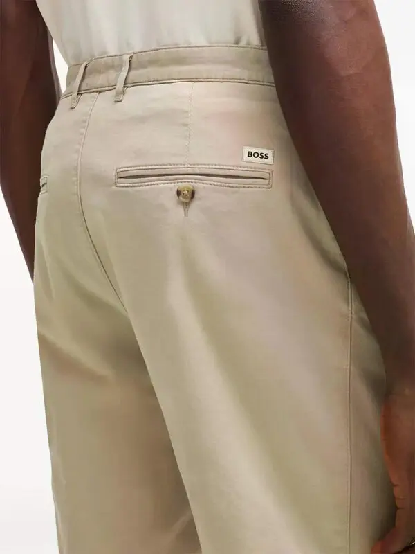 BOSS Cotton-blend Gabardine Shorts