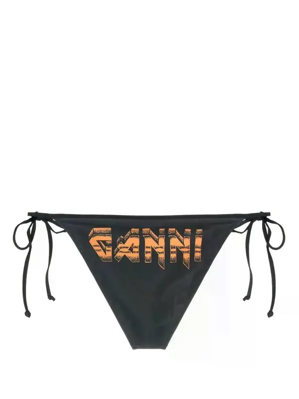 GANNI Logo-print Bikini Bottom