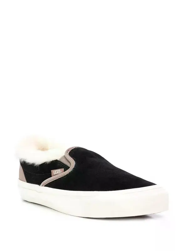 VANS Shearling Trim Slip-on Sneakers