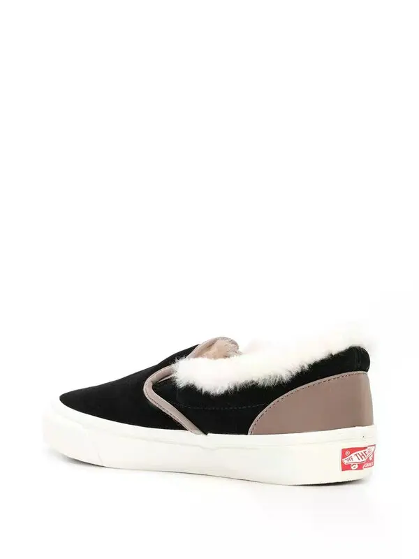 VANS Shearling Trim Slip-on Sneakers