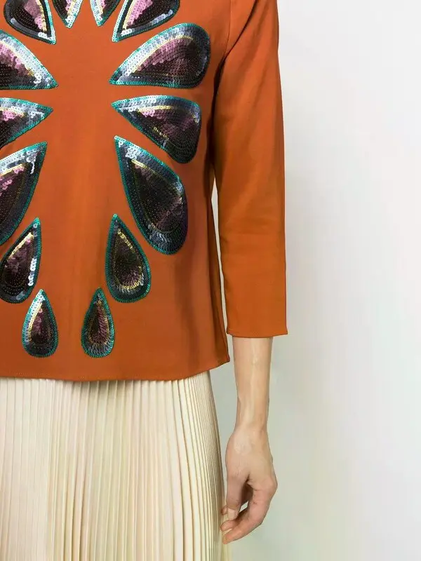 PAULA Lapis Sequin-embellished Blouse