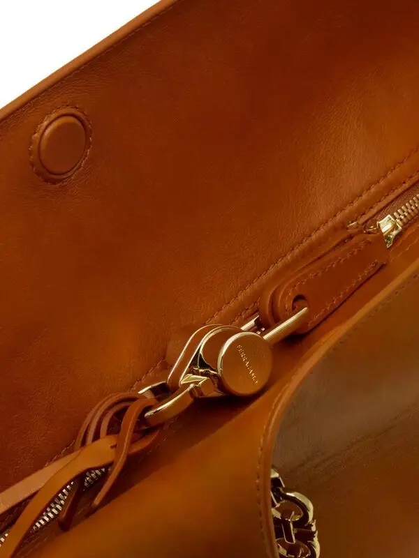 FERRAGAMO Small Folded Chain-strap Shoulder Bag - Brown