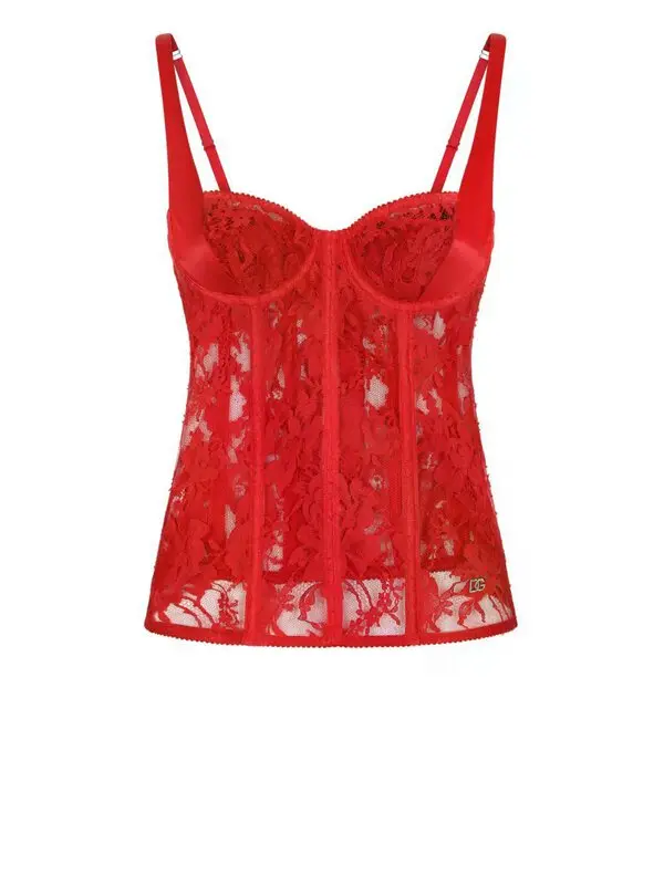 Dolce & Gabbana Lace-detail Corset Top