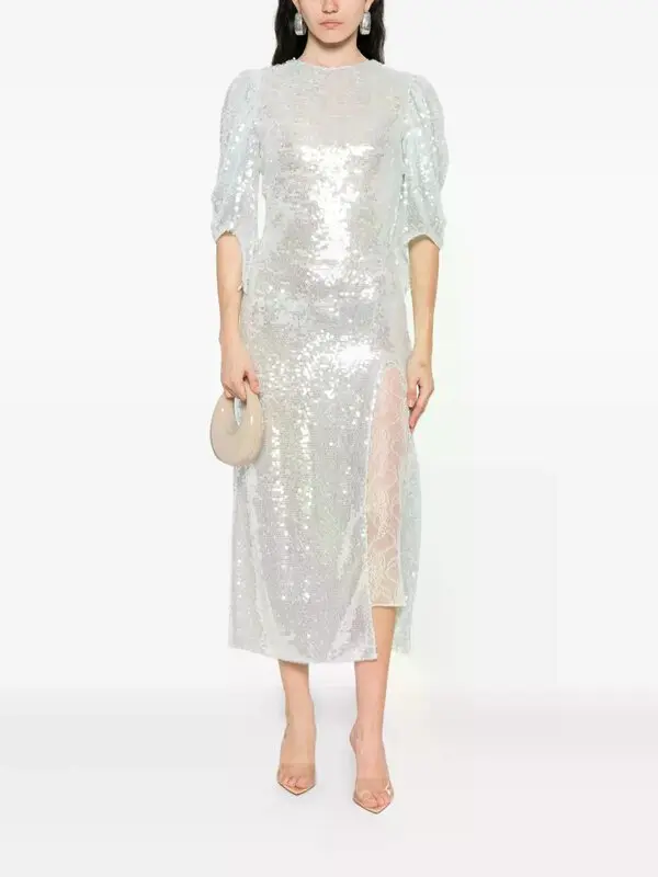 ROBERTA EINER Sequin Embellished Midi Dress