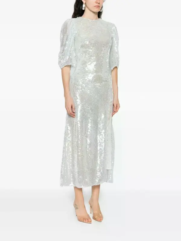 ROBERTA EINER Sequin Embellished Midi Dress