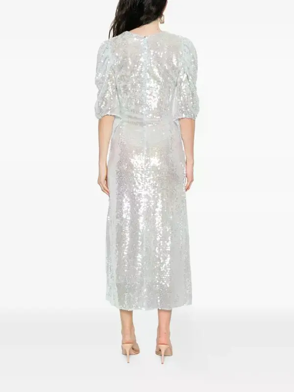 ROBERTA EINER Sequin Embellished Midi Dress