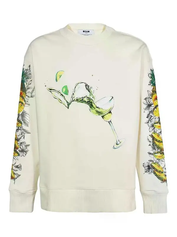 MSGM Graphic-print Sweatshirt