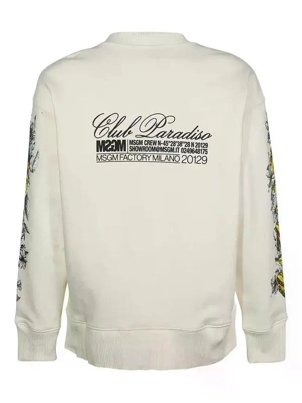 MSGM Graphic-print Sweatshirt