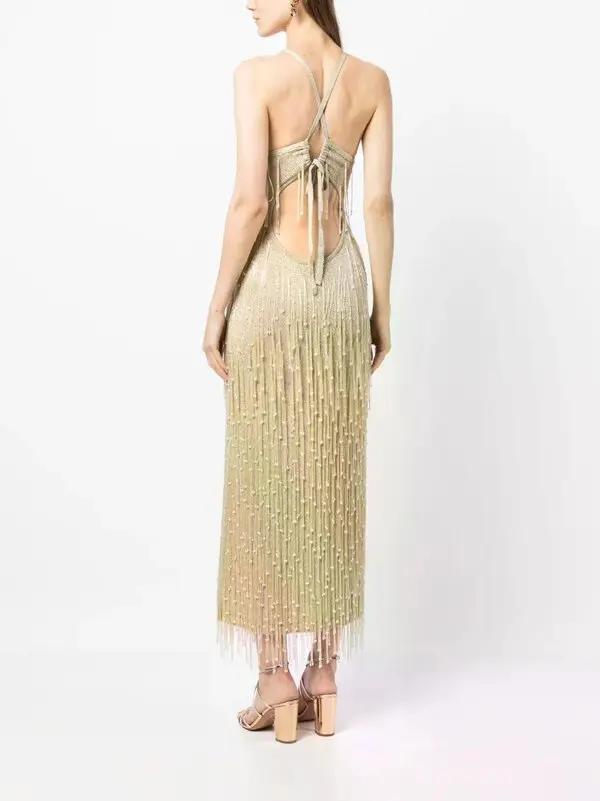 cult gaia gold dress BRANDY DRESS