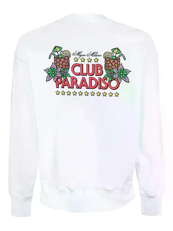 MSGM Club Paradiso Cotton Sweatshirt