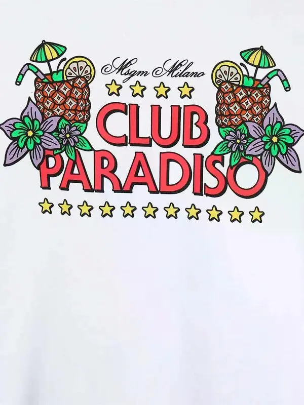 MSGM Club Paradiso Cotton Sweatshirt