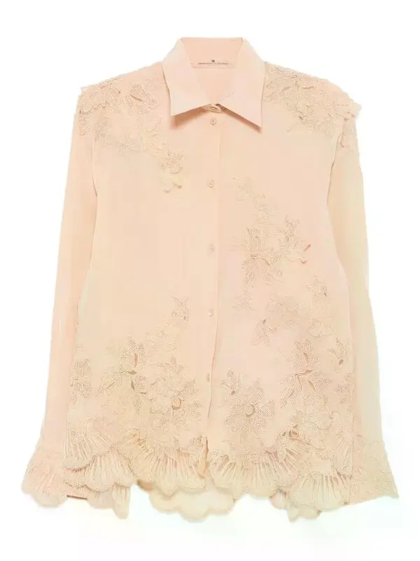 Ermanno Scervino Floral Lace-embellished Shirt