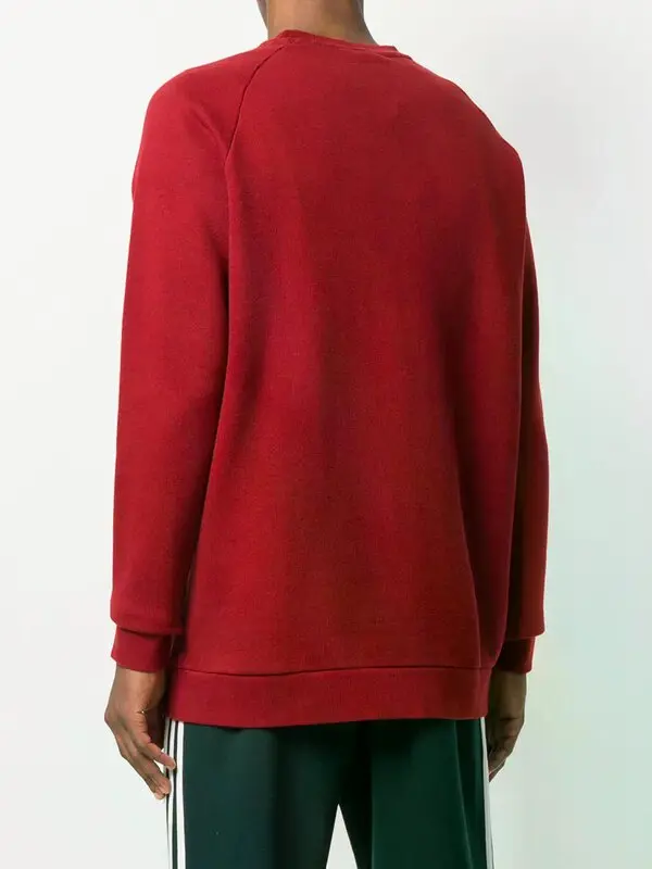 Adidas Trefoil Crew-neck Sweatshirt - Red