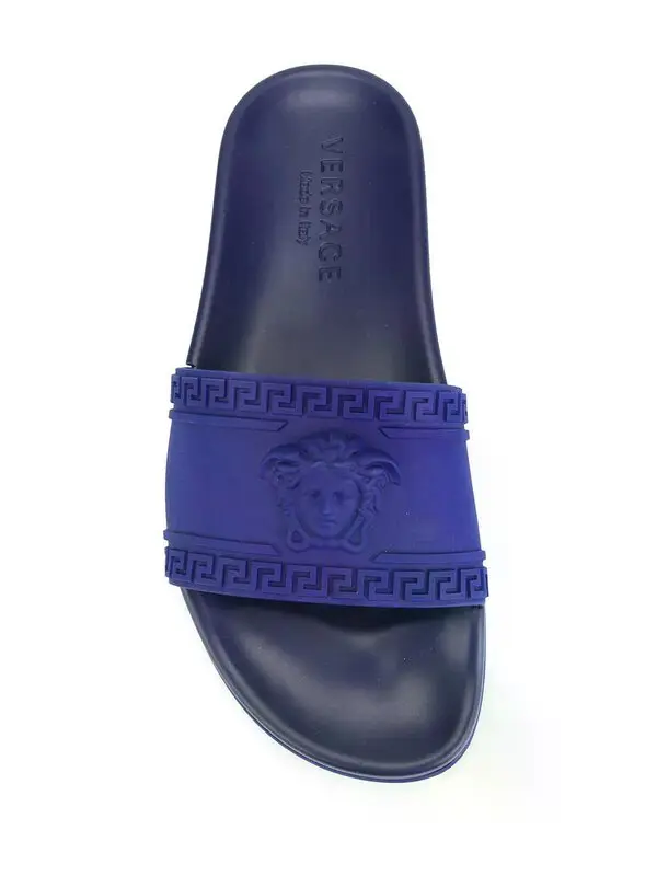 Versace Medusa Pool Slides - Blue