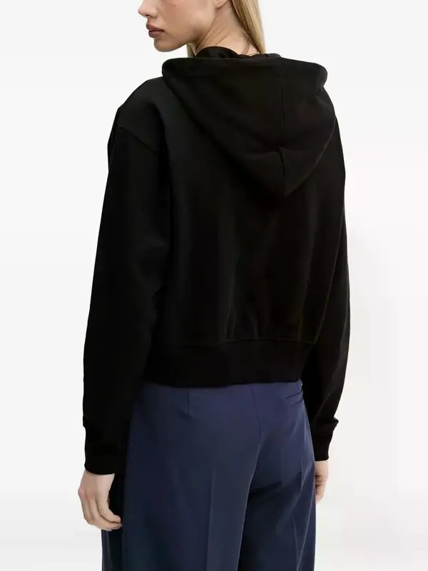 Karl Lagerfeld Flower-print Zip-up Hoodie