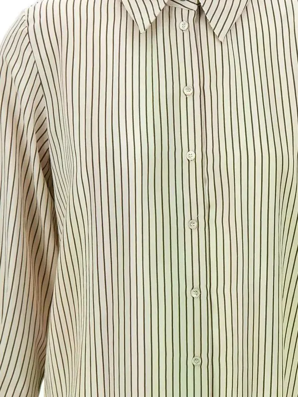 Marella Striped Long-sleeve Shirt - Neutrals