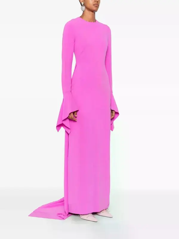 Solace London Blake Bell-sleeve Maxi Dress - Pink