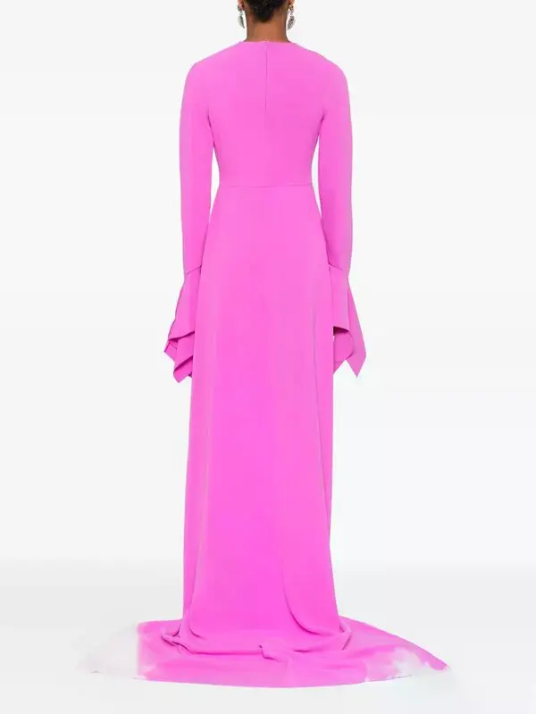 Solace London Blake Bell-sleeve Maxi Dress - Pink