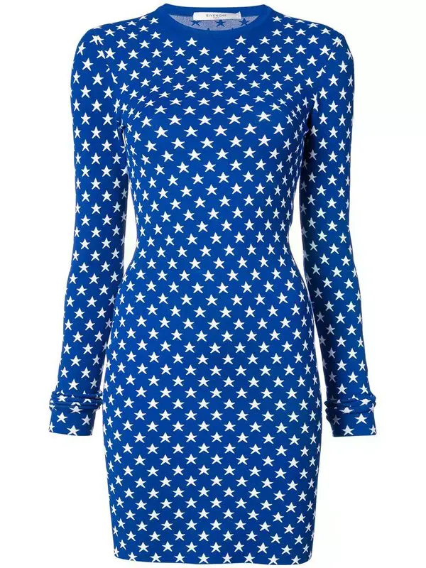 Givenchy Fitted Mini Dress - Blue