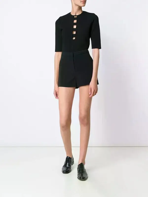 David Koma Paneled Cut Out Top