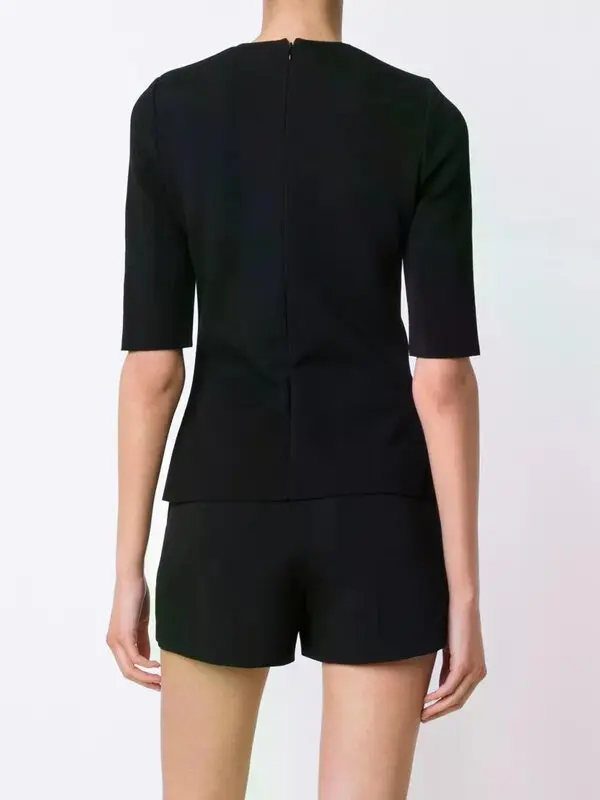 David Koma Paneled Cut Out Top