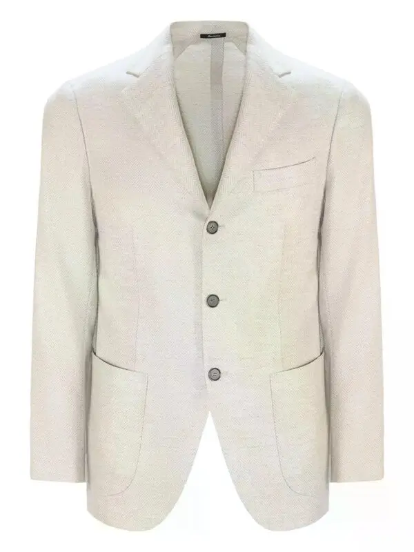 SARTORIO NAPOLI Herringbone Single-breasted Blazer