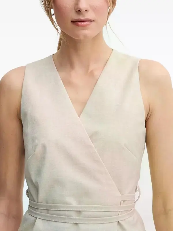 SANDRO FERRONE Wrap-effect Sleeveless Top