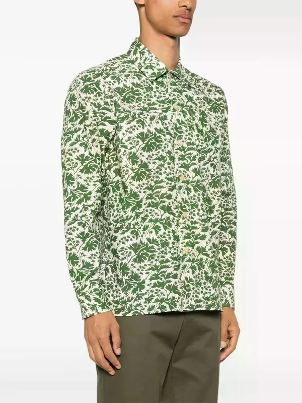 FURSAC Leaf-print Shirt