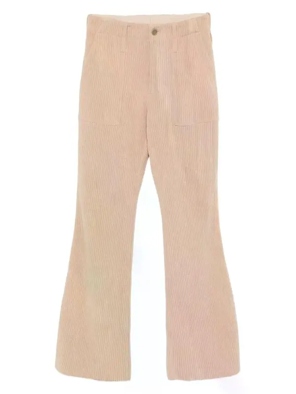 MAISON JEJIA Ribbed Flared Trousers